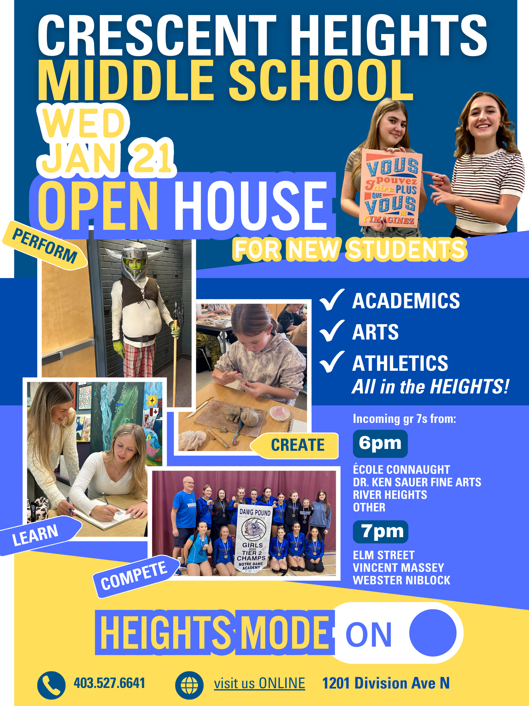 CHHS New Student Open House on Jan 21 | 6-8 p.m. - Dr. Ken Sauer Fine ...